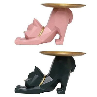 Cat Shaped Resin Rack Storage Plate for Cosmetic Fruits