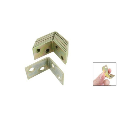 Amico 10 Pcs 25x25x16mm 90 Degree Right Angle Bracket Shelf