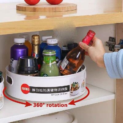 360 Rotating Tray Kitchen Storage Racks,Multi-Functional