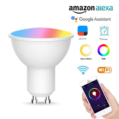 Dimmable 5W Gu10 WiFi Smart Light Bulb LED Lamp App Operate