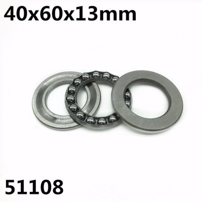 10Pcs 51108 40x60x13 mm Axial Thrust Ball Bearings 8108 High