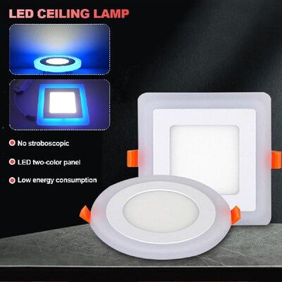 Dual Color Acrylic LED Recessed Ceiling Panel Down Lights