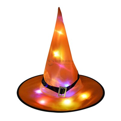 1pc Halloween Decoration Witch Hats LED Lights Cap Halloween