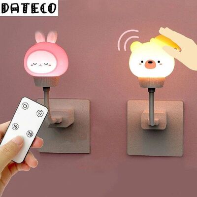 LED Chlidren USB Night Light Cute Cartoon Night Lamp Bear