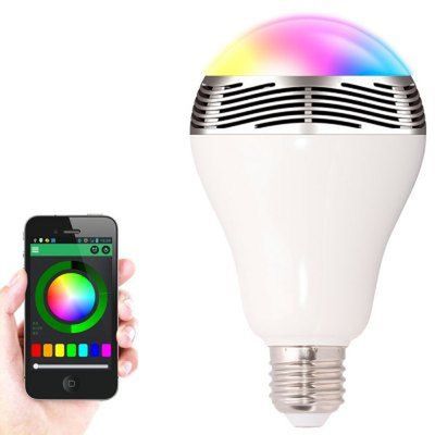 Smart Bulb E27 LED RGB Light Wireless Music LED Lamp Bluetoo