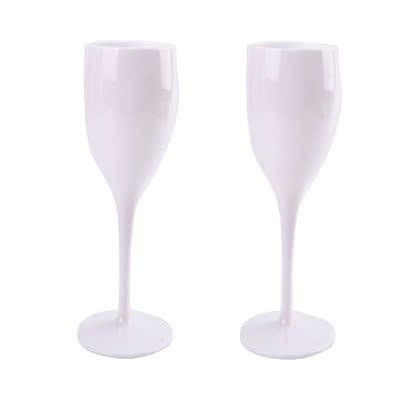 1 CUP Champagne Flutes Wine White Acrylic Champagne