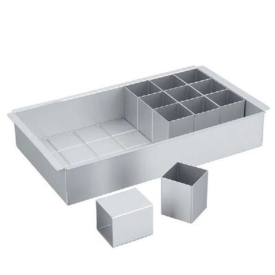 Kitchen Rectangle Aluminum Alloy Movable Type Alphanumeric