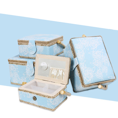Small Sewing Basket Sewing Kits Storage Box Printed Design