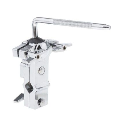 Silver Multi-function Drum L-Rod Clamp Stand Bracket