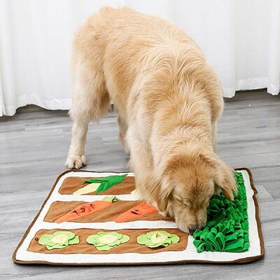 Slow Food Training Sniffing Mat Fleece Snuffle Mat Elastic