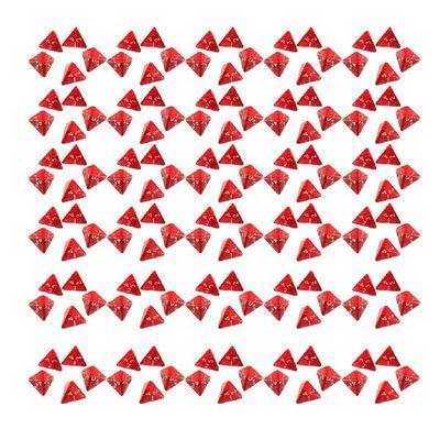 Pack of 150 Gem Multi-Sided Dices Polyhedral Dice Set D4