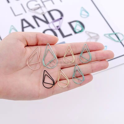 Free shipping 50 pcs/lot paperclips colorful binder clips of