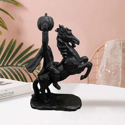Headless Horseman Statue Resin Horror Headless Horseman