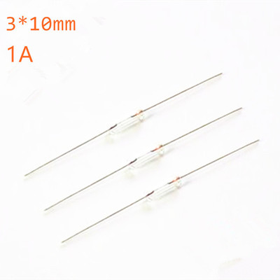 1000pcs 3*10mm 1A Axial Fast Glass Fuse With Lead Wire 3*10