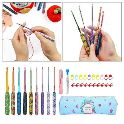 Crochet Hooks Knitting Needles 2-6mm Soft Pottery Yarn