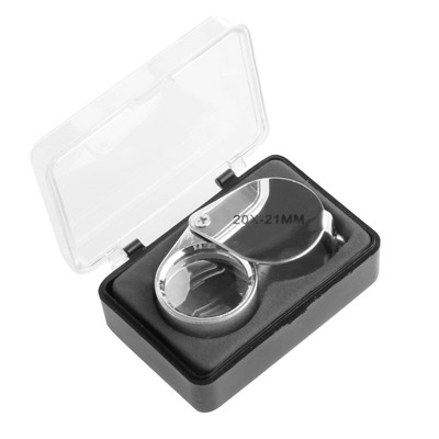 20X-21mm Mini Triplet Jeweler Eye Loupe Magnifier Jewelry H0