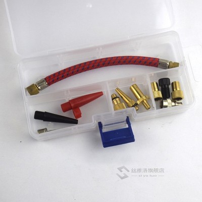 11Pcs Bike Air Pump Hose Tip  Tire Inflater Adapter Bicycle