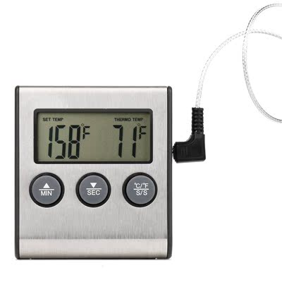 Food Cooking Oven Smoker BBQ Grill Meat Water Probe Thermome