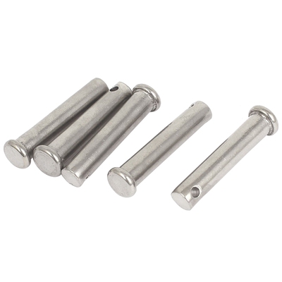 5 Pcs M8 x 40mm Flat Head 304 Round Clevis Pins