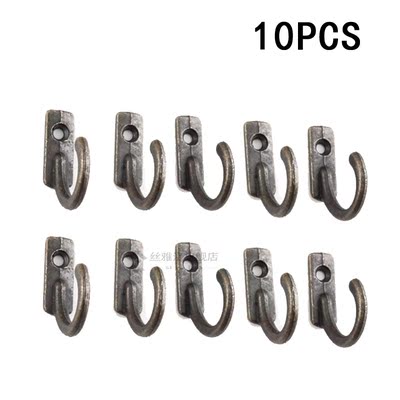 10PCS Wall Door Metal Antique hooks wall Hanger  Key Clothes