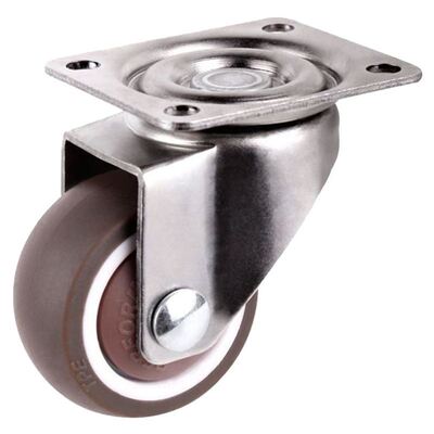 Mini casters, 1 inch/25 mm diameter, ultra-wheel for bookcas