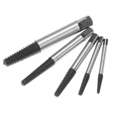 5pcs Steel 4mm 4.5mm 6.5mm 7.5mm 11mm Screw Extractors Drill