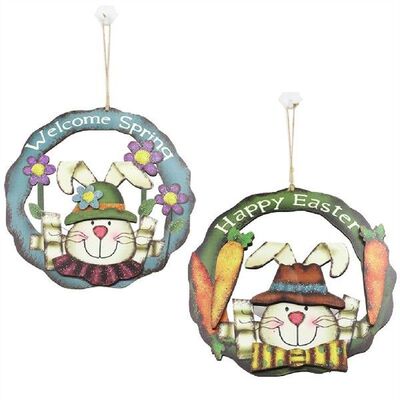 1 Set Easter Wreath Doors Decoration Outdoor Hanger