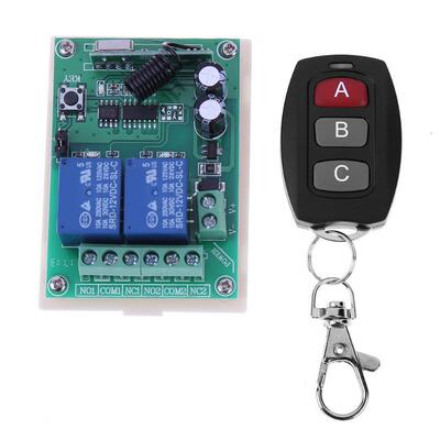DC 12V 10A 2 Channel RF Remote Control Switch System Transmi