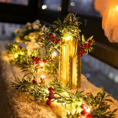 Easy Bend  Durable Christmas Joyous String Light Green