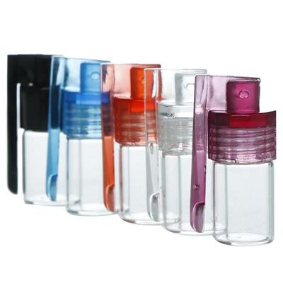 1pc 31mm/15mm Glass Bottle Snuff Snorter Botella Bullet Rock