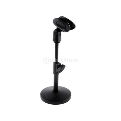 Table Desktop Microphone Stand Holder With Base Mic Clip #B