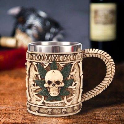 Outdoor Activities Medieval Skull Goblet Enjoy Drinks On Go