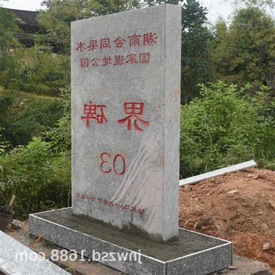 大理石国界界碑哪里卖花岗岩路碑制作价格园林景观石质省界碑图