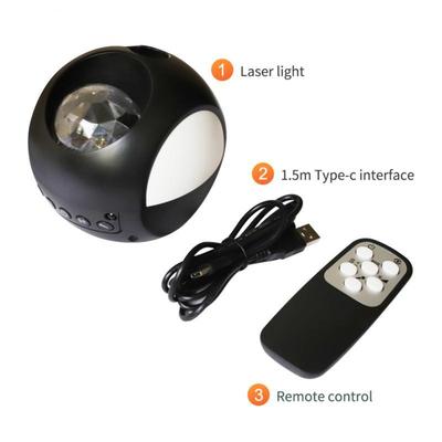 LED Water Pattern Starry Sky Blue Laser Projector Night