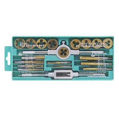 20 Pcs Taper Die Set Hardware Tools Hand Tapping Wrench Die