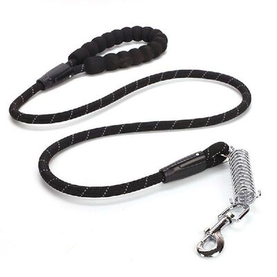 Spring Reflective Tape Dog Collar Pet Dog Traction Rope
