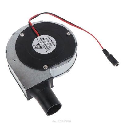 Kipas BBQ Portabel DC 12V 1.9A 5.5X2.1Mm Blower Turbo Udara