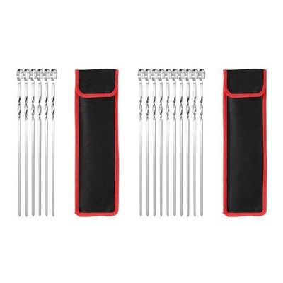 896A Kabob Skewers Metal BBQ Grill Skewers Long Stainless