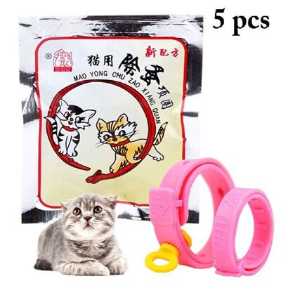 5pcs Pet Dog Collar Anti Flea Ticks Mosquitoes Outdoor