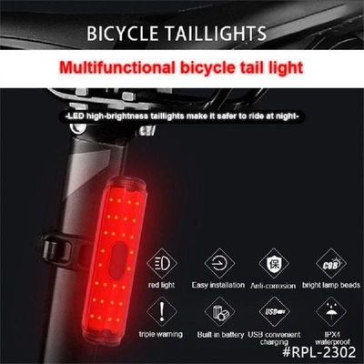 Ultralight Bicycle light USB charging Taillights IPX4