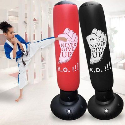 Inflatable Boxing Training Bag Stand Kid Adult Punching