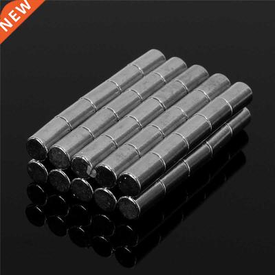 50pcs 6 x 10mm N52 Strong Round Disc Cylinder Magnets Rare E