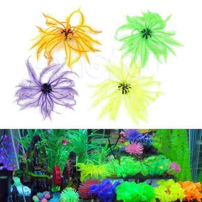 1Pc Artificial Long Tentacle Coral Plant Decoration For Aqua