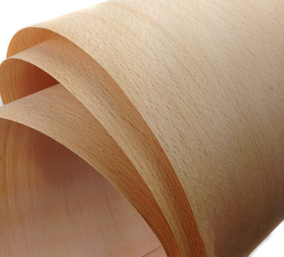 2x Natural Genuine Wood Veneer Sliced Steamed Beech Veneer