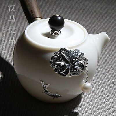 Japanese white jade porcelain pot pottery household tea set