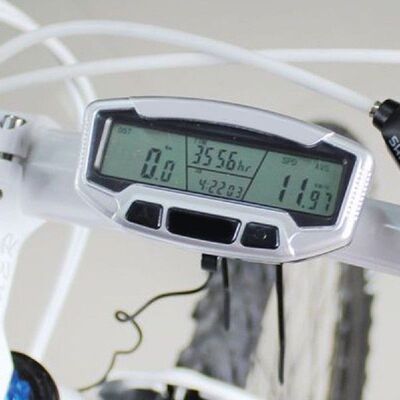Digital LCD Road Bike Speedometer Backlight Stopwatch