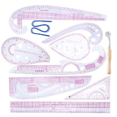 10Pcs/set Ruler French Curve Cutting Rulers Yardstick
