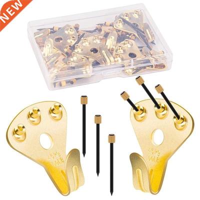 25 Pack Picture Hanging Hooks 75lbs Picture Frame Hangers wi