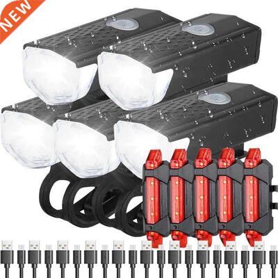 Bike Light Bicycle USB Rechargeable MTB Road Front Flashligh