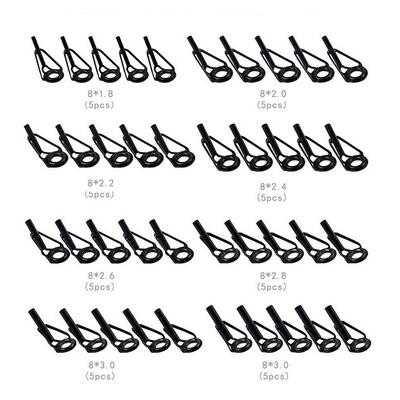 40pcs Fishing Rod Guides Ring Lead Ring Set Fishing Rod